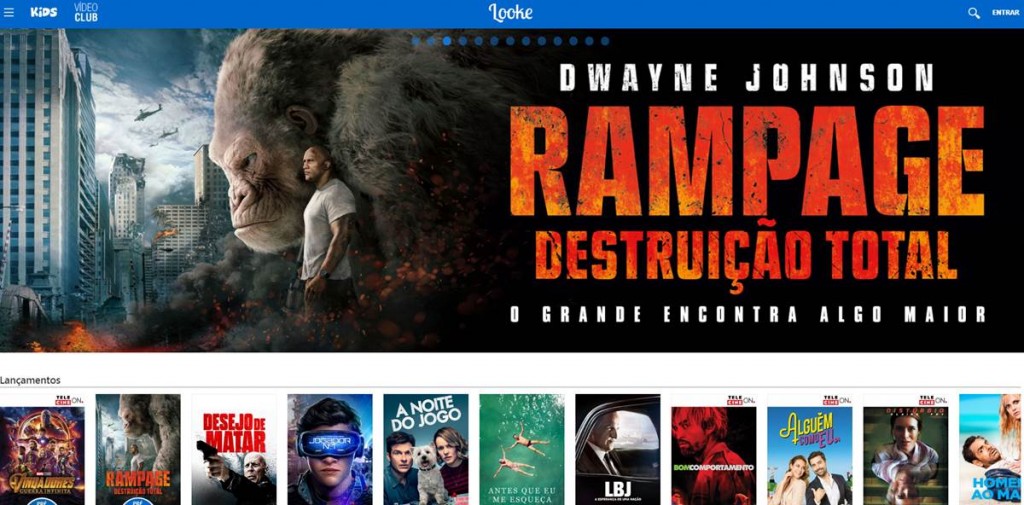 Looke: Serviço brasileiro de streaming chega ao Now