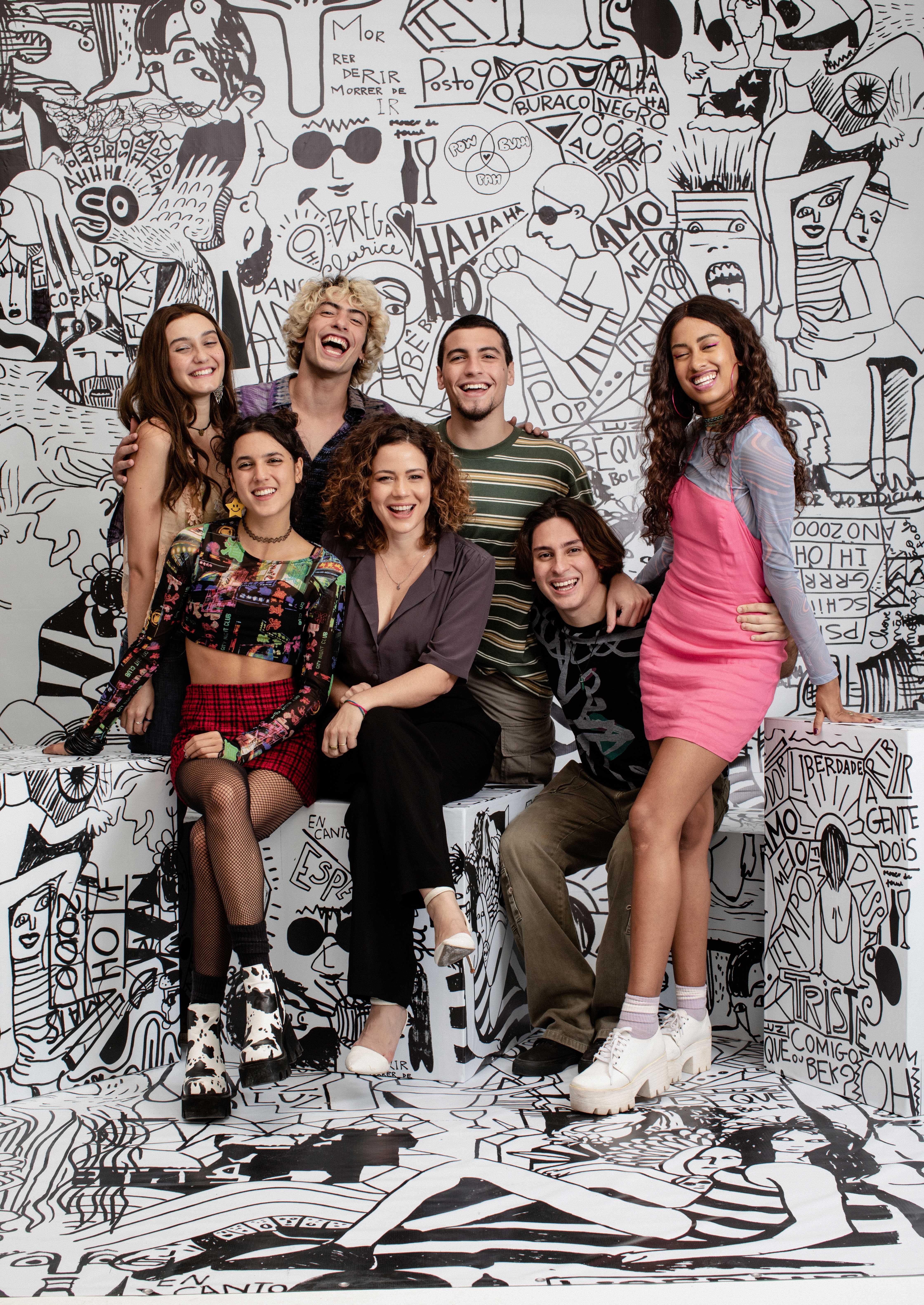 Liz, Cadé, Vicente, Marina, Beta, Tereza e JP_Bispo (A Vida Pela Frente ...